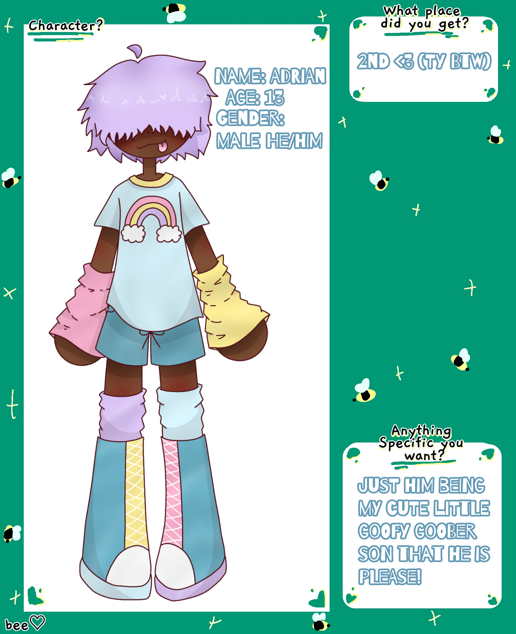 Bee's DTIYS prize sheet! - ibisPaint
