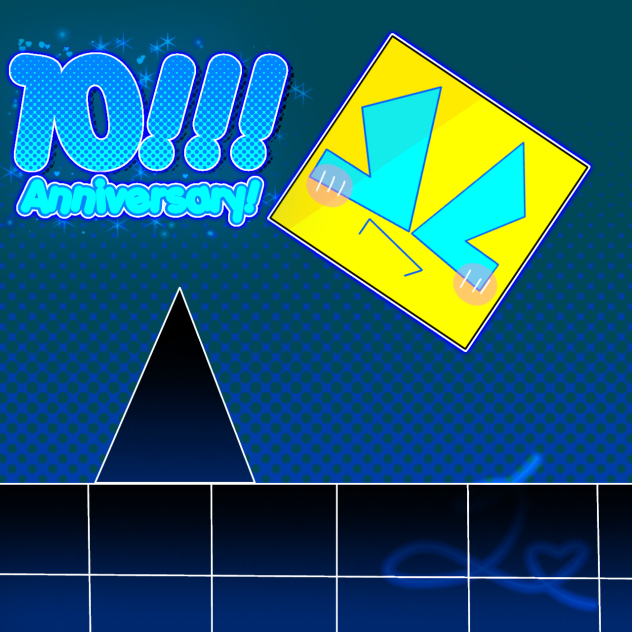 10th Anniversary Geometry Dash - ibisPaint