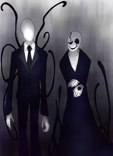 Slender Man&W.D.Gaster - ibisPaint