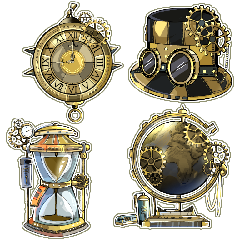 Steampunk sticker 1 - ibisPaint