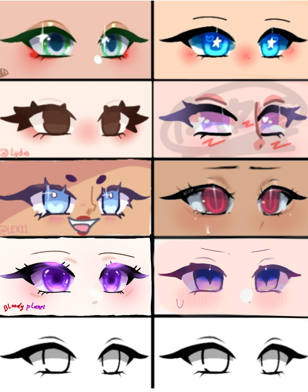 Gacha eye collab!! - ibisPaint