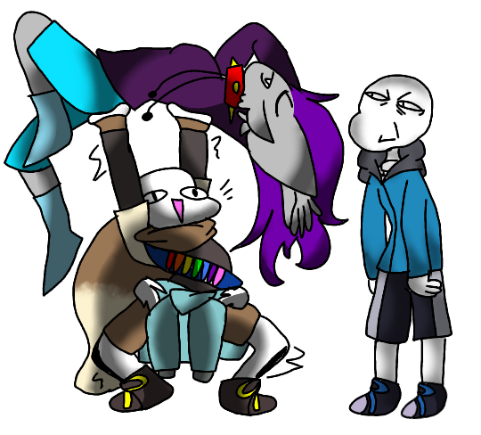 inktale, undertale, hybirdtale mash up - ibisPaint