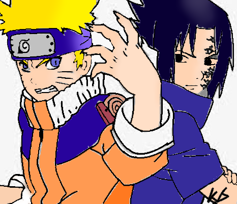 Naruto and Sasuke - ibisPaint