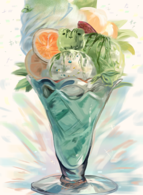 Green parfait - ibisPaint