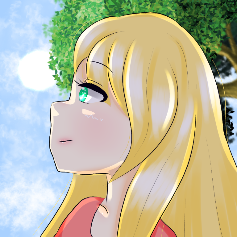 cô gái tóc vàng - ibisPaint