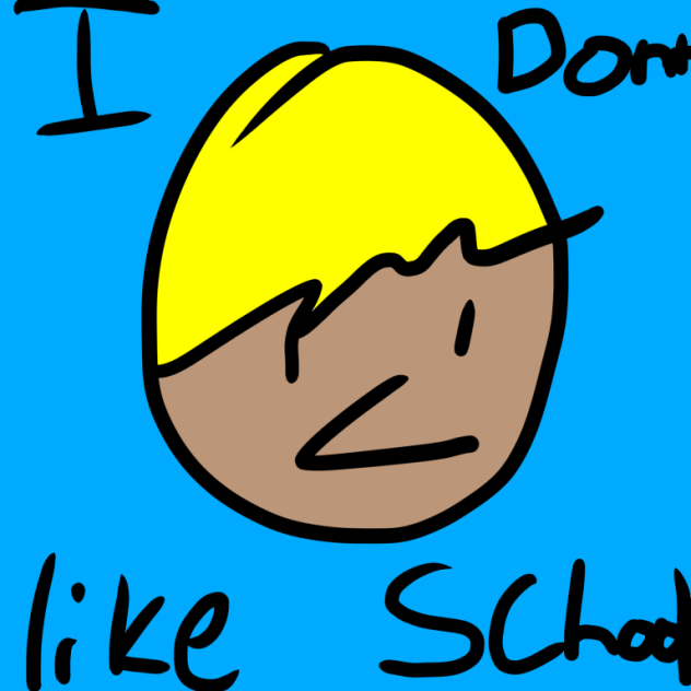 I don't like school - ibisPaint