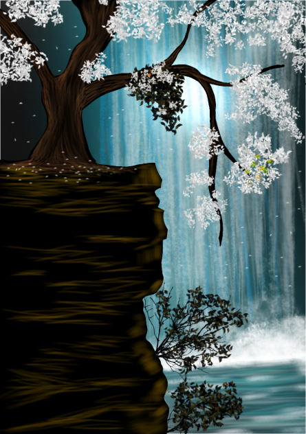 Secret Waterfall - ibisPaint