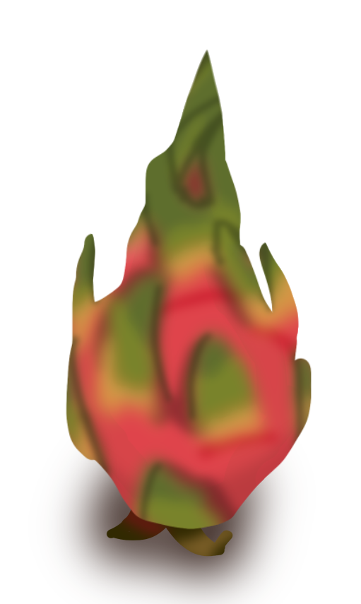 Realistic Dragon Fruit - ibisPaint