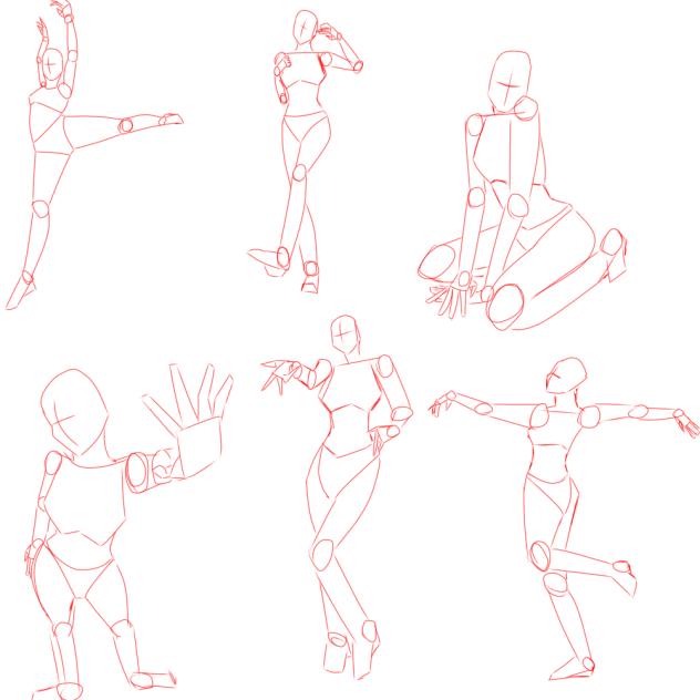 Poses for females - ibisPaint