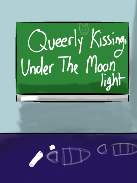 Queerly Kissing Under the Moonlight - ibisPaint