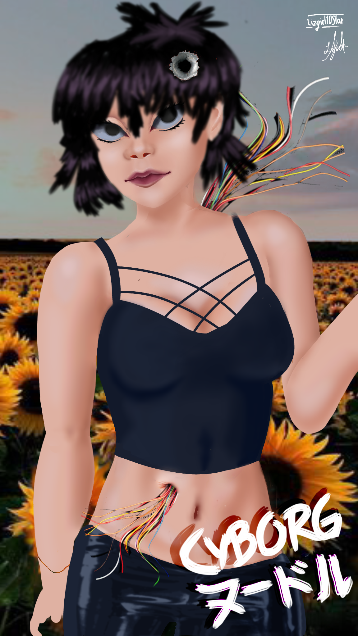 Modern Cyborg Noodle - ibisPaint