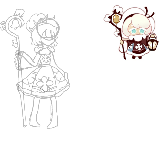 cotton cookie redesign wip - ibisPaint