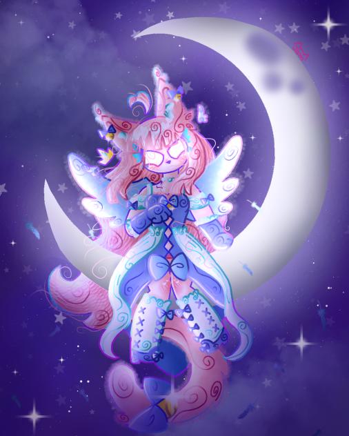 A cat on the moon - Jammer (OC) - ibisPaint