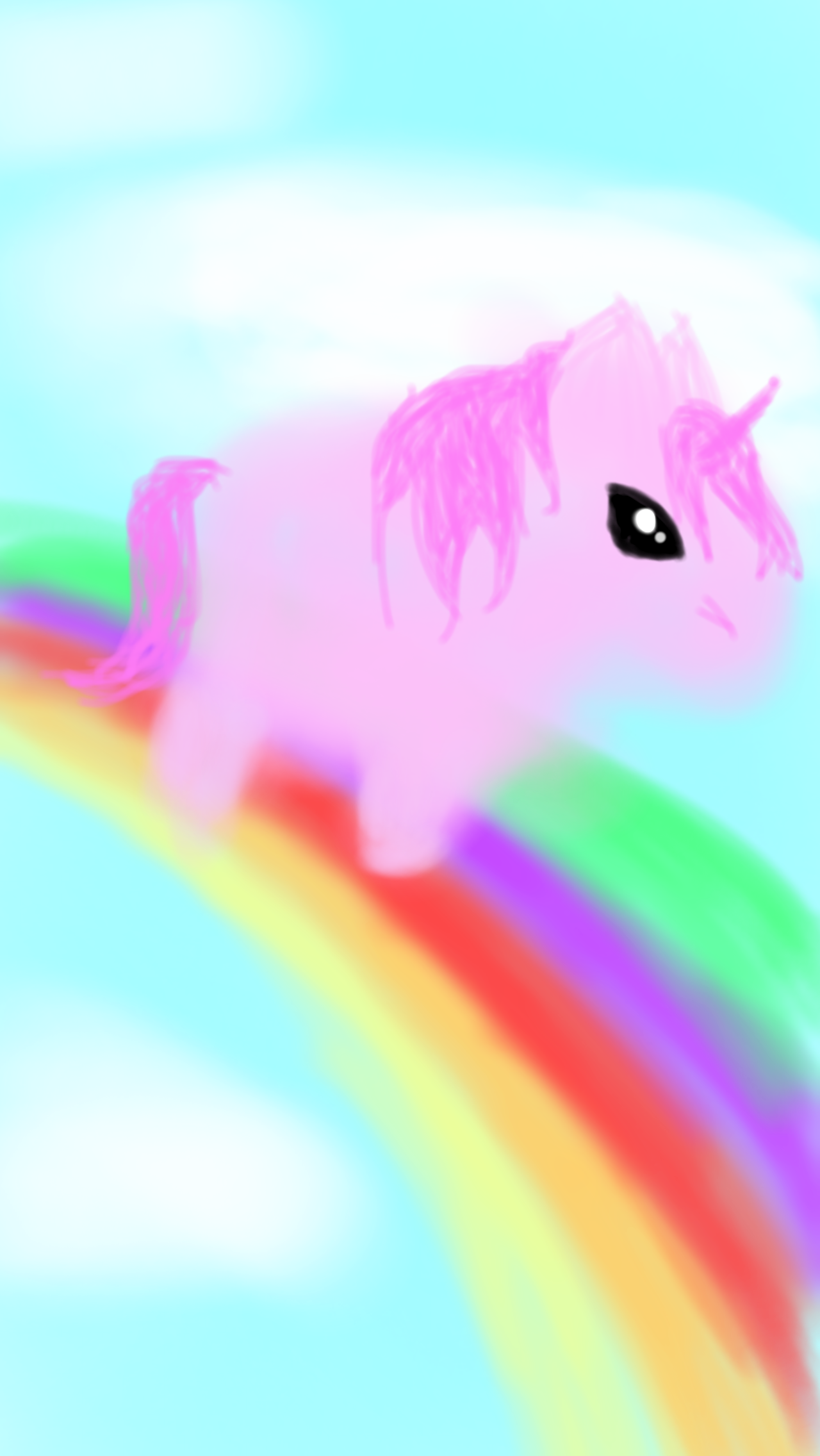 Pink Fluffy Unicorn - ibisPaint