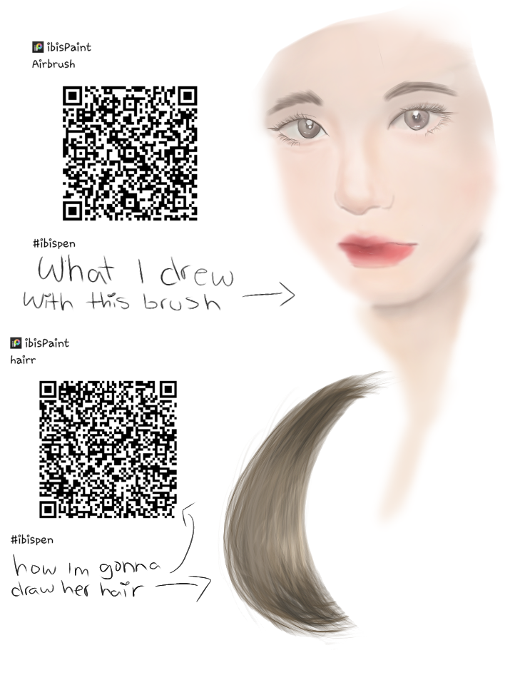 HAIR AN AIRBRUSH BRUSH - ibisPaint