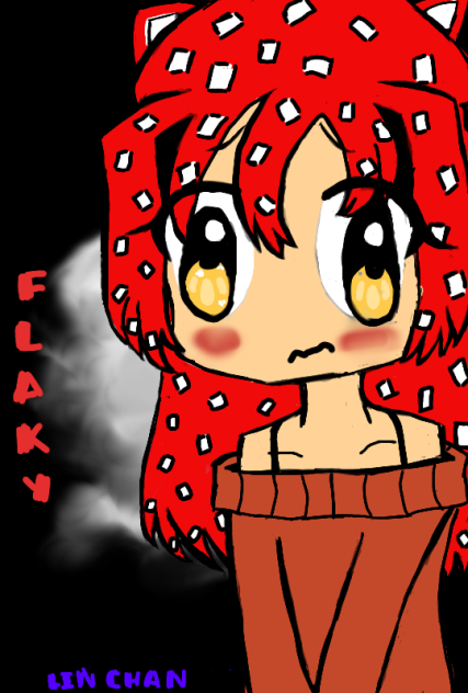 Lin Dibuja! - Flaky (Happy Tree Friends) - ibisPaint