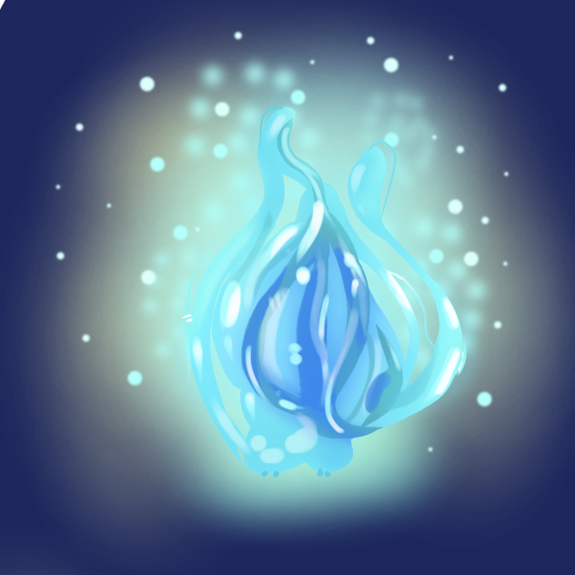 Blue fire - ibisPaint