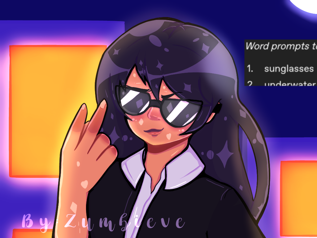 'sunglasses prompt' - ibisPaint