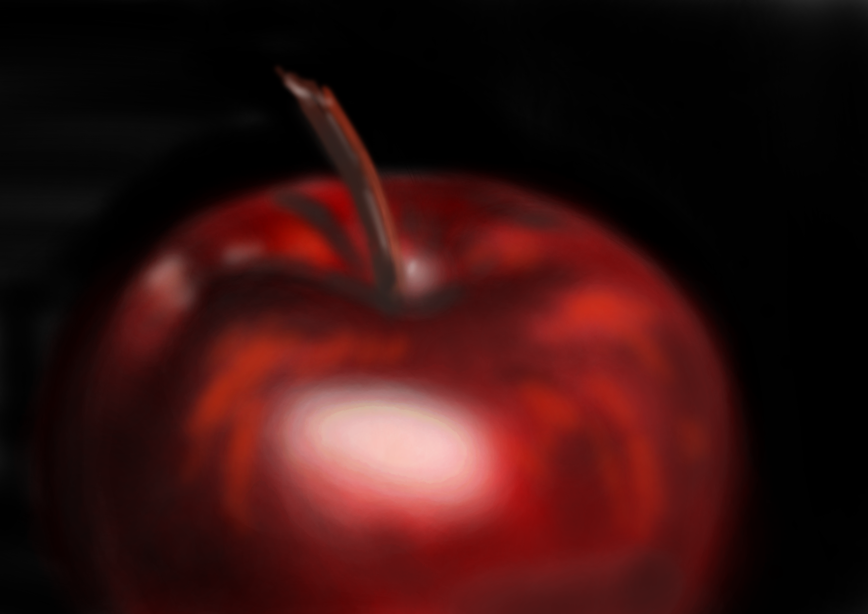 Dibujando una manzana en digital - ibisPaint
