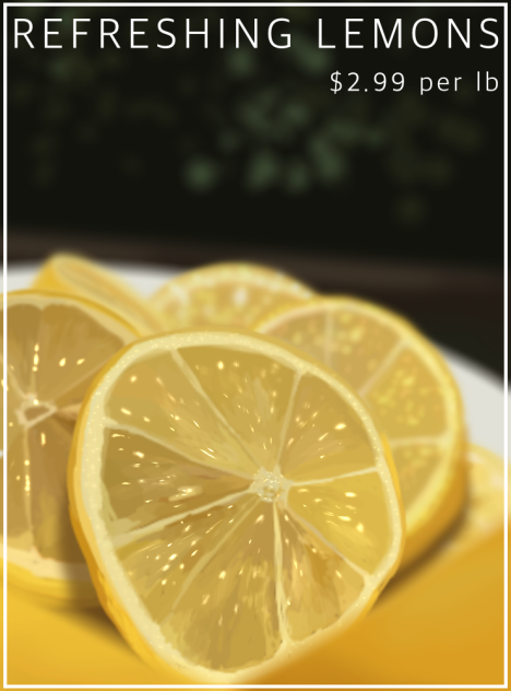 Lemon Poster - ibisPaint