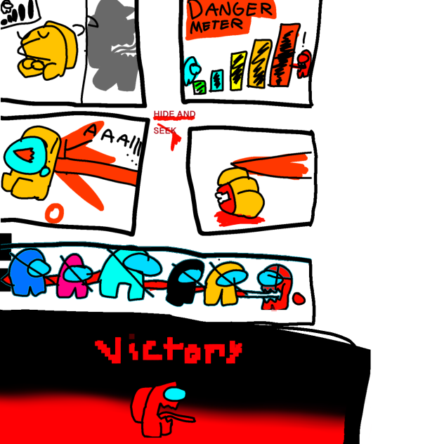 Among Us Sussy Hide And Seek Comics - ibisPaint