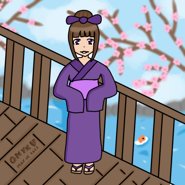 Sakura bridge - ibisPaint