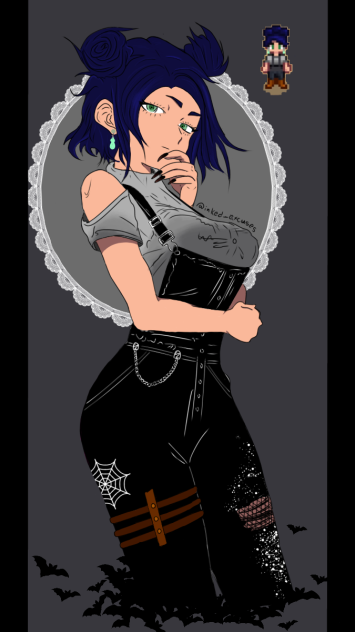 Stardew Valley (Goth Farmer) - ibisPaint