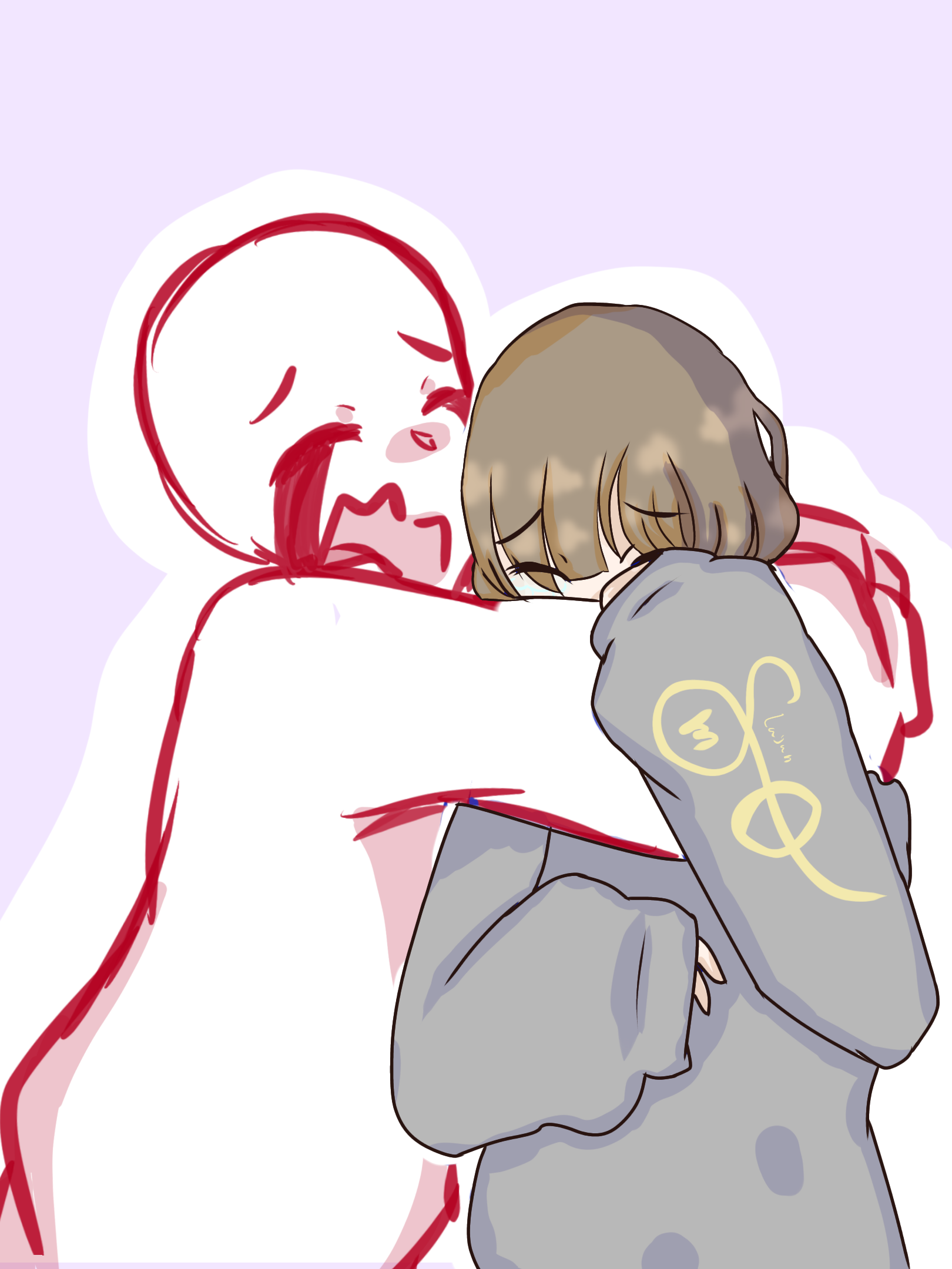 Depressed me and TOE collab XD - ibisPaint