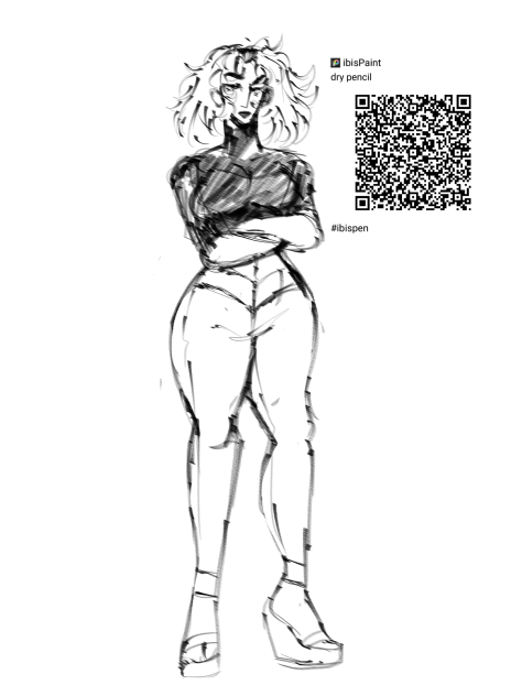 dry pencil sketch brush - ibisPaint