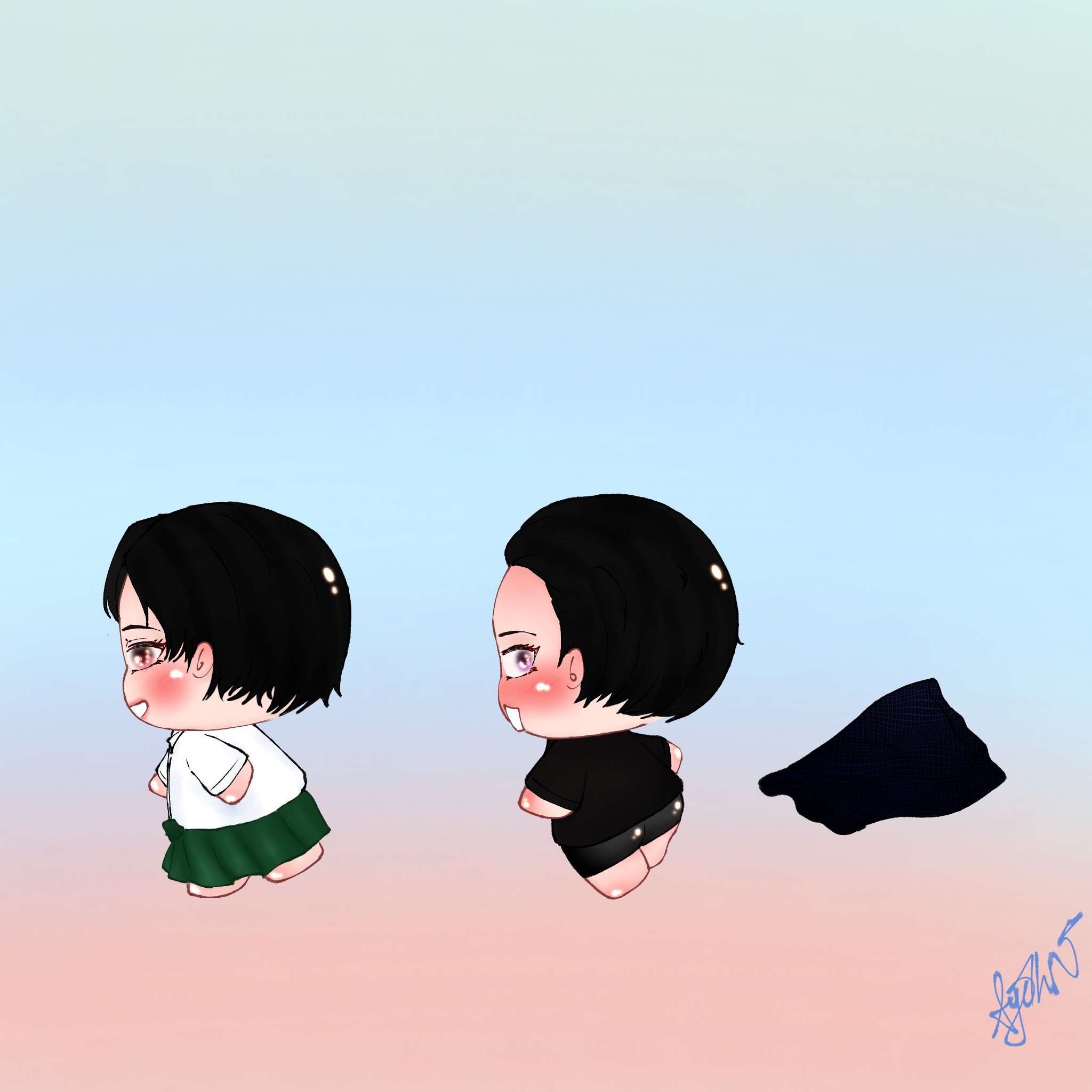 2 Chibis commissions - ibisPaint