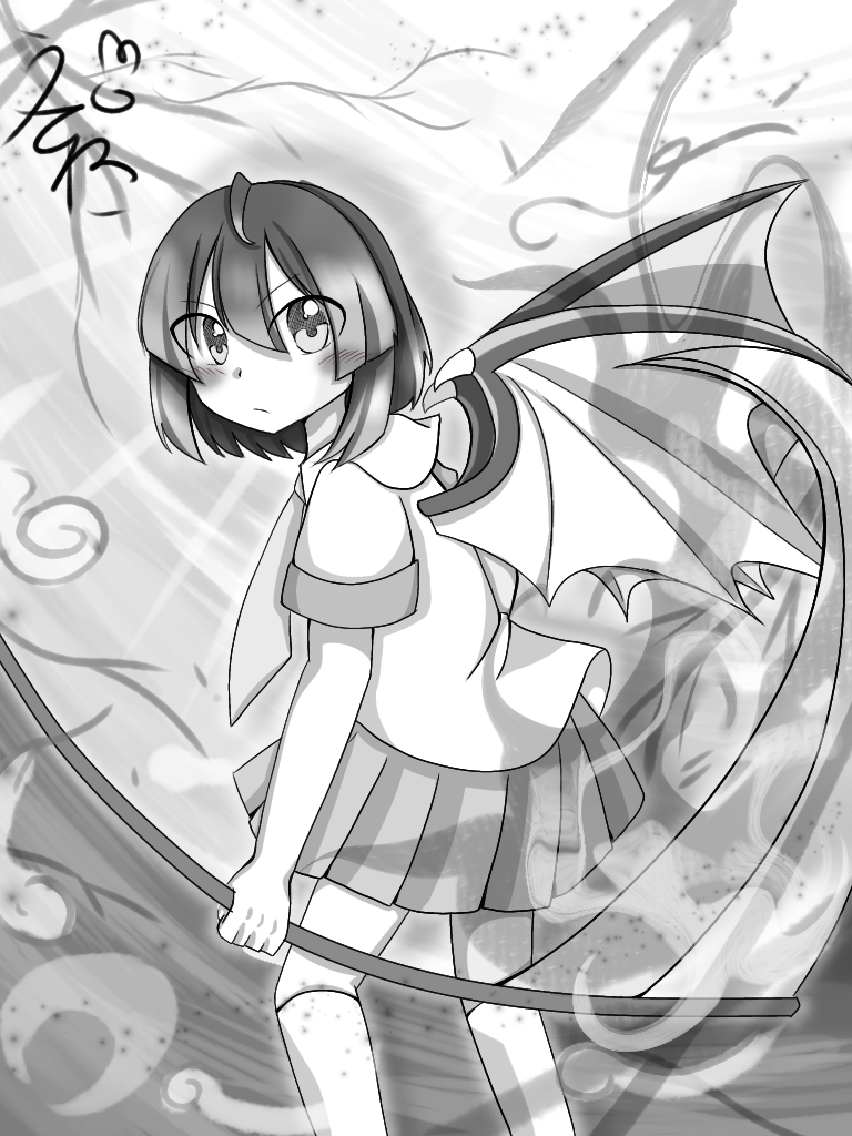 モノクロ(;-_-)人(^v^)♡ - ibisPaint