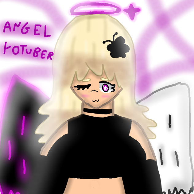 angel YouTuber gacha clube💜🖤 - ibisPaint