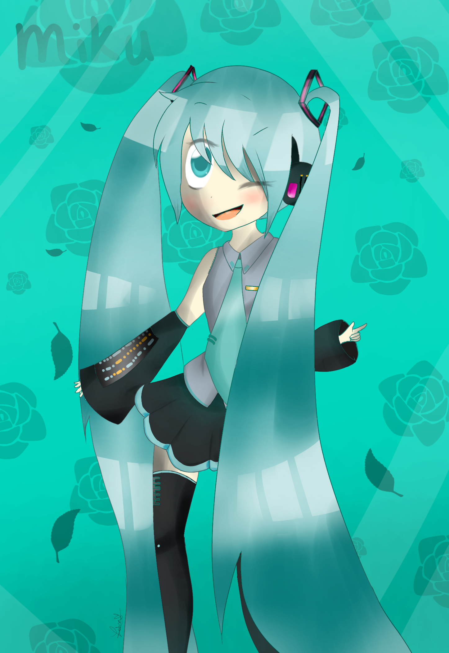 Hatsune Miku (Speedpaint) - ibisPaint