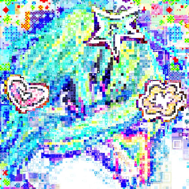 Pixel heart - ibisPaint