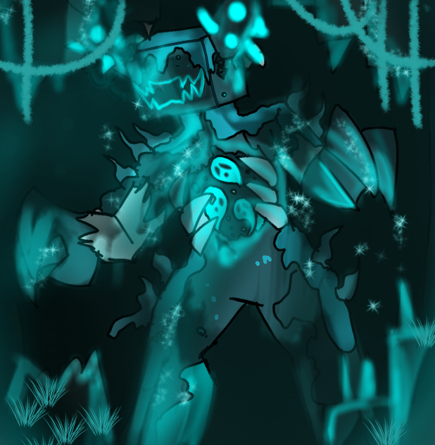 Minecraft warden - ibisPaint