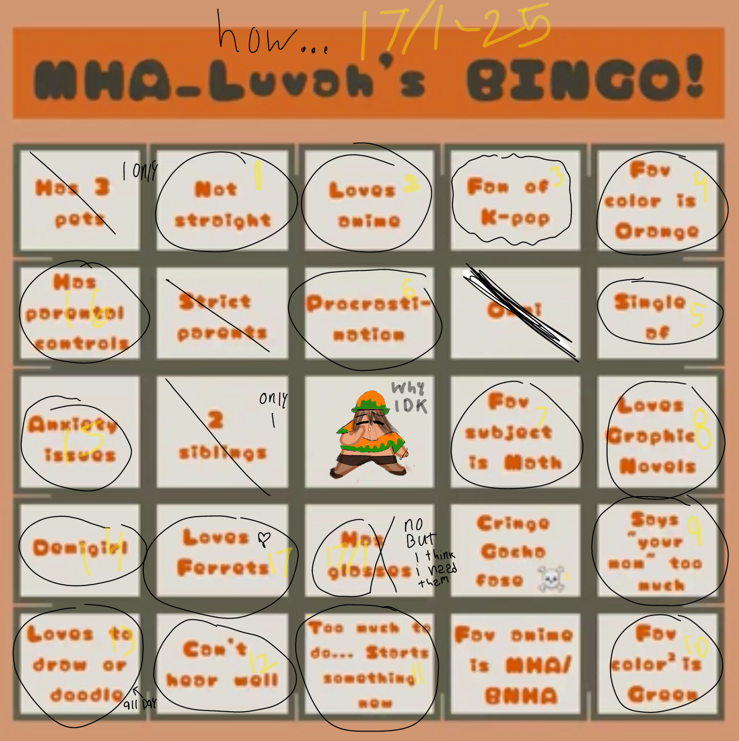 I did mha_luvah bingo - ibisPaint