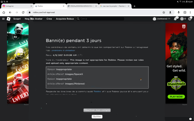 banni(e) pour 3 jours - ibisPaint