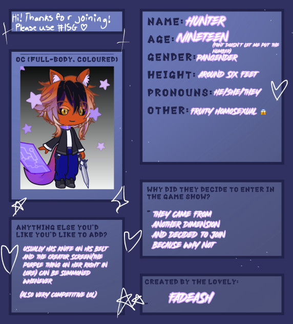 CHARACTER SHEET!!!! - ibisPaint