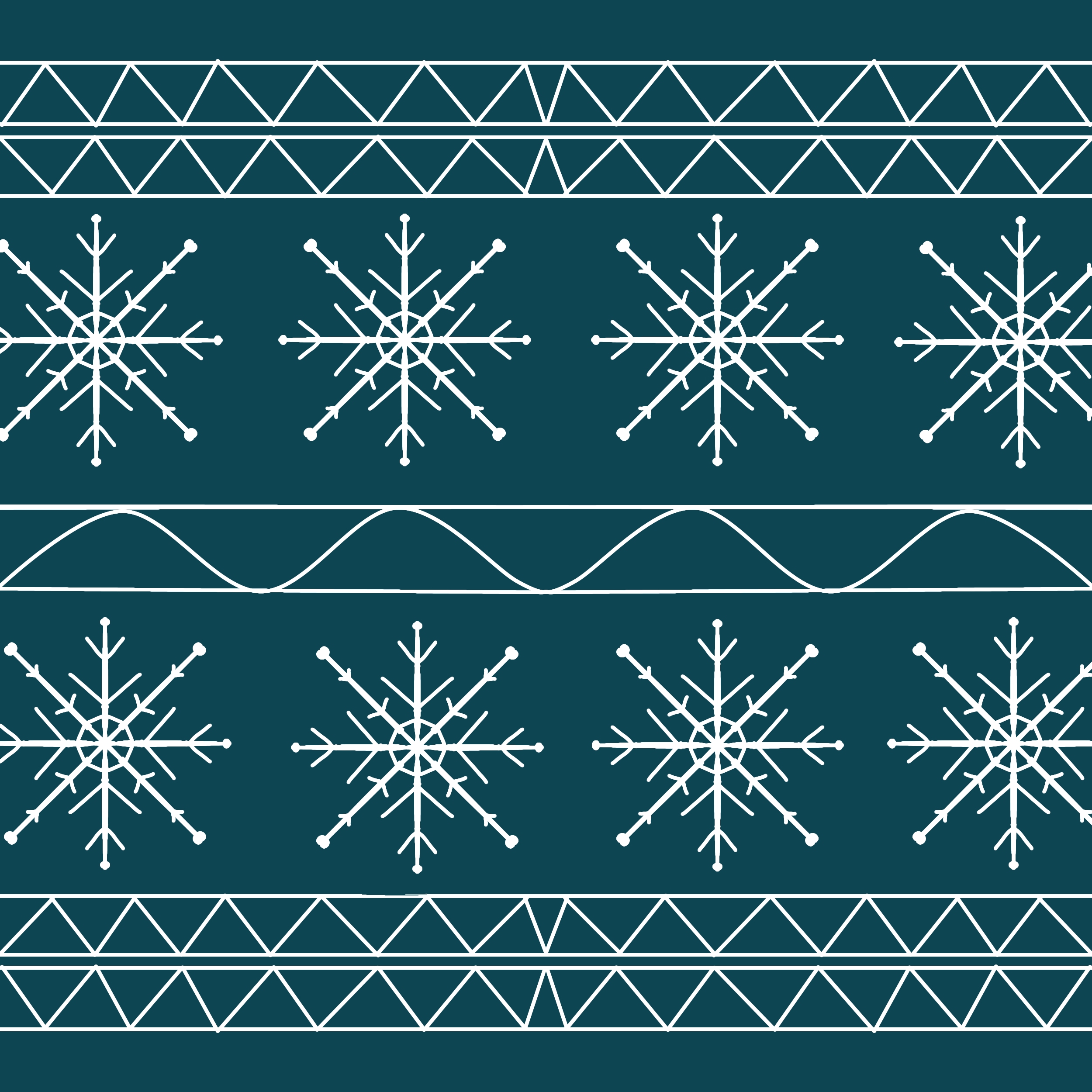 Snowflakes Winter Pattern (ver 2.) - ibisPaint