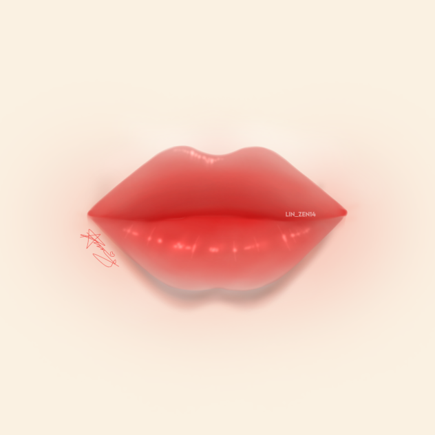 First time drawing lips - ibisPaint