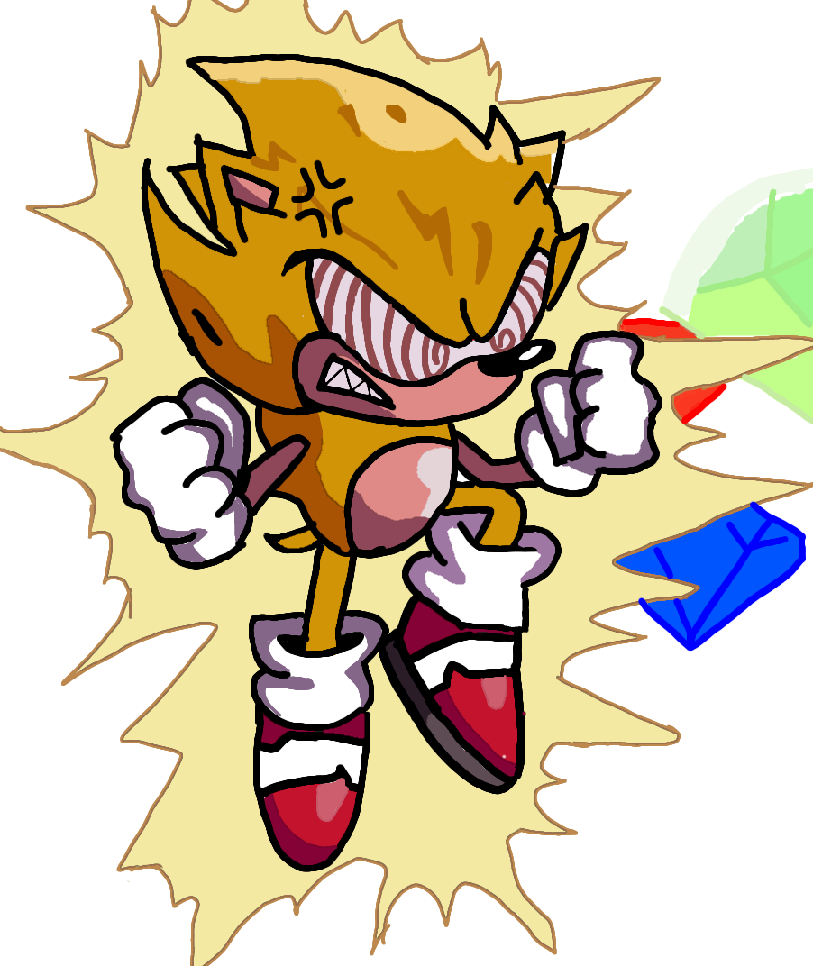 fleetway super sonic 3.0 - ibisPaint