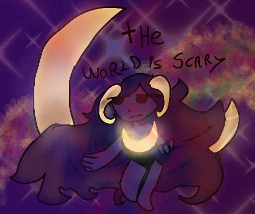 the world is scary (世界は怖い) - ibisPaint