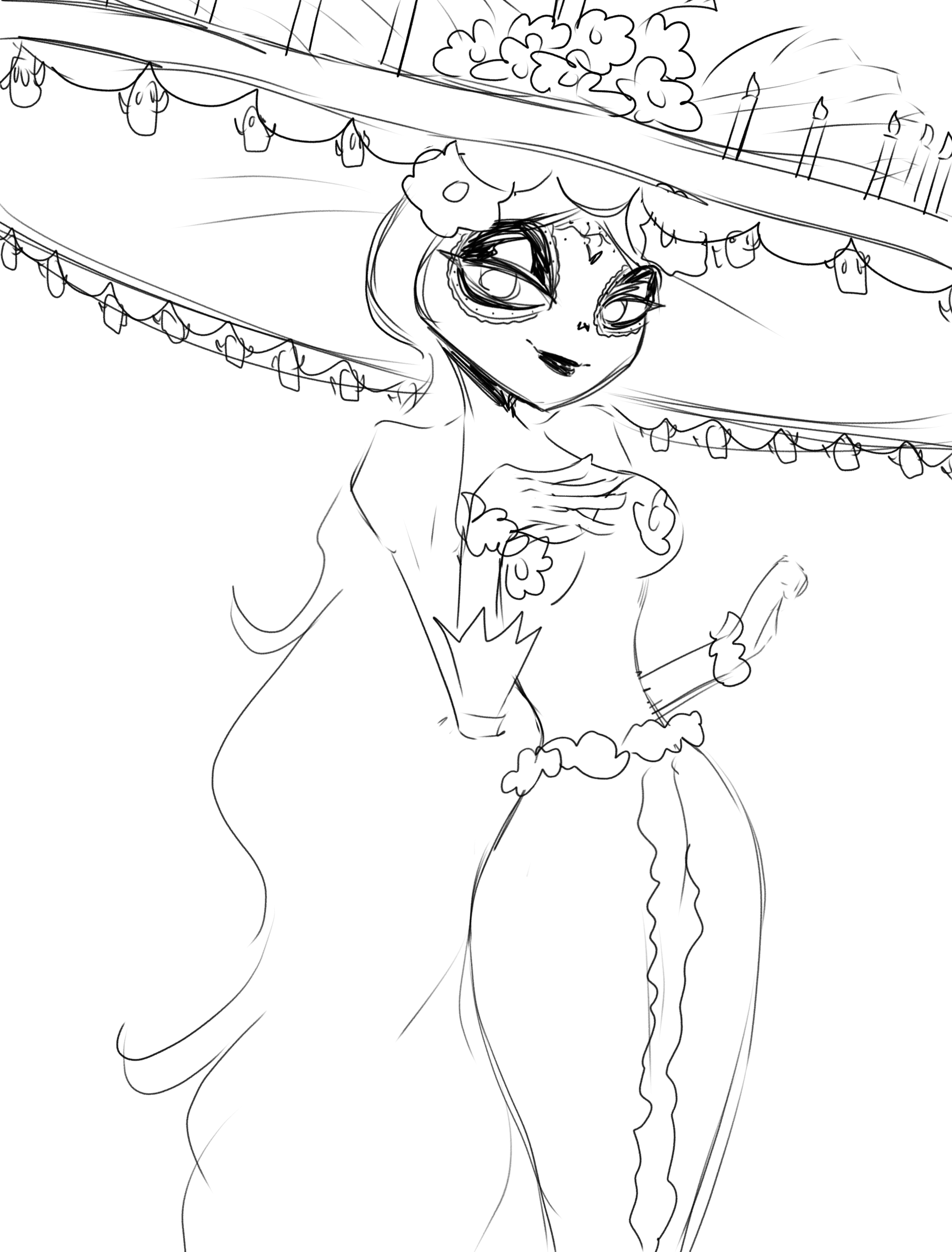 La Muerte sketch - ibisPaint