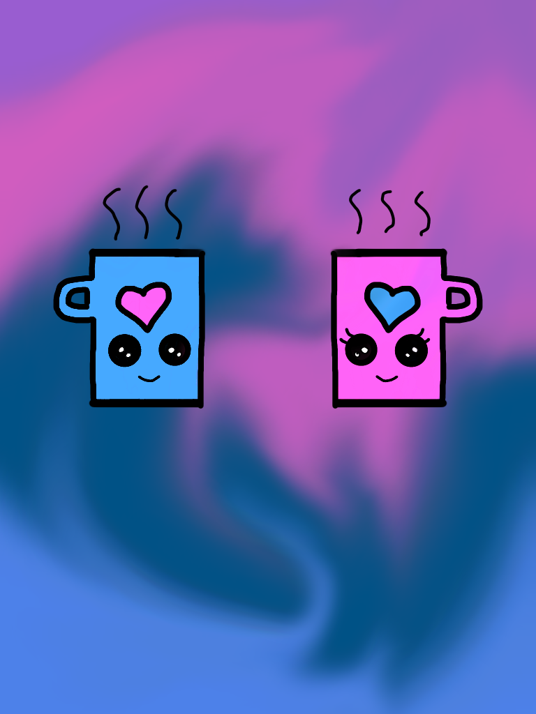 The sweet cute cups - ibisPaint