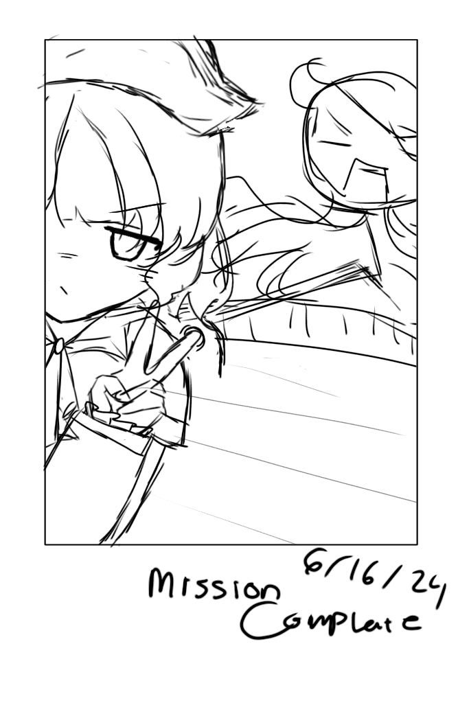 a girl a drift - ibisPaint