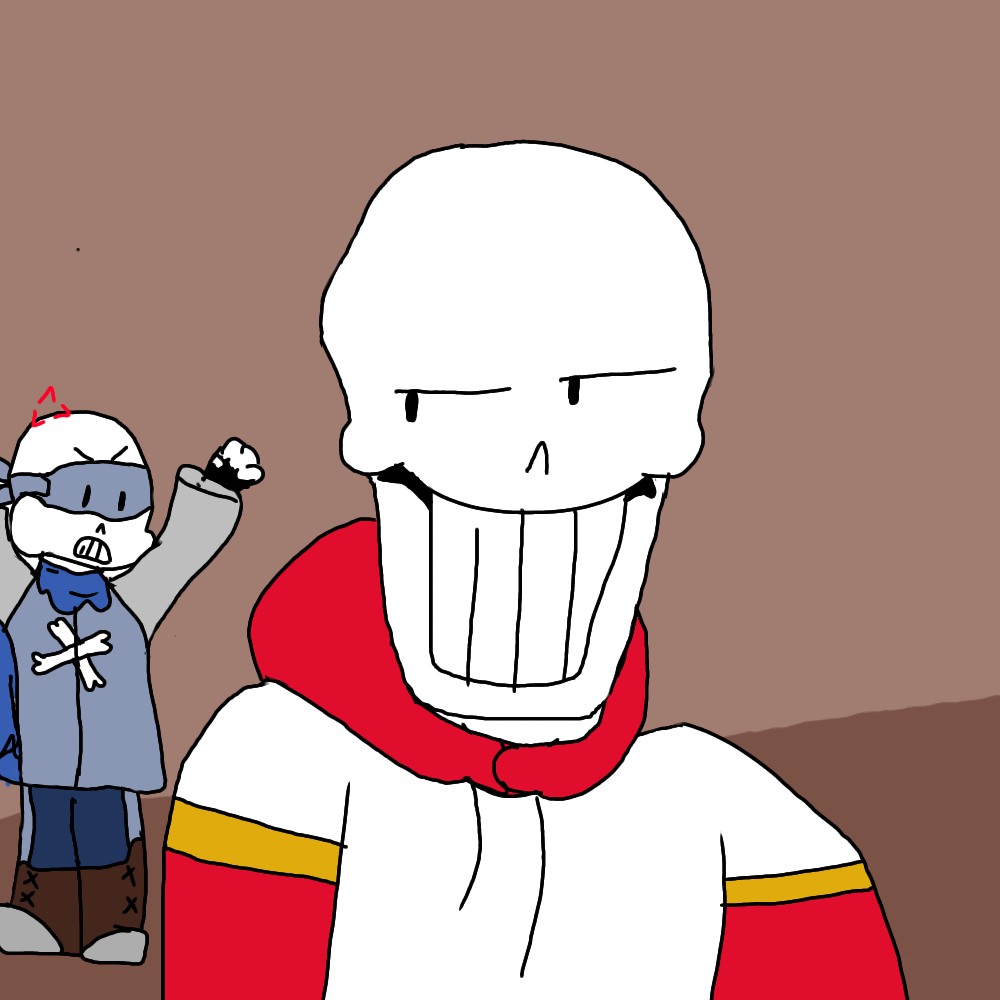 TS underswap sans and papyrus - ibisPaint