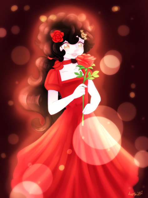 A rose for a rose 🌹 (redraw) - ibisPaint