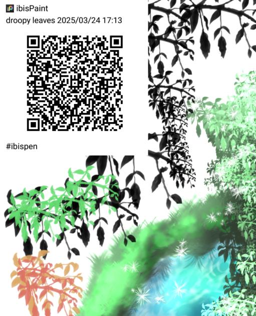 droopy leaves brush - ibisPaint