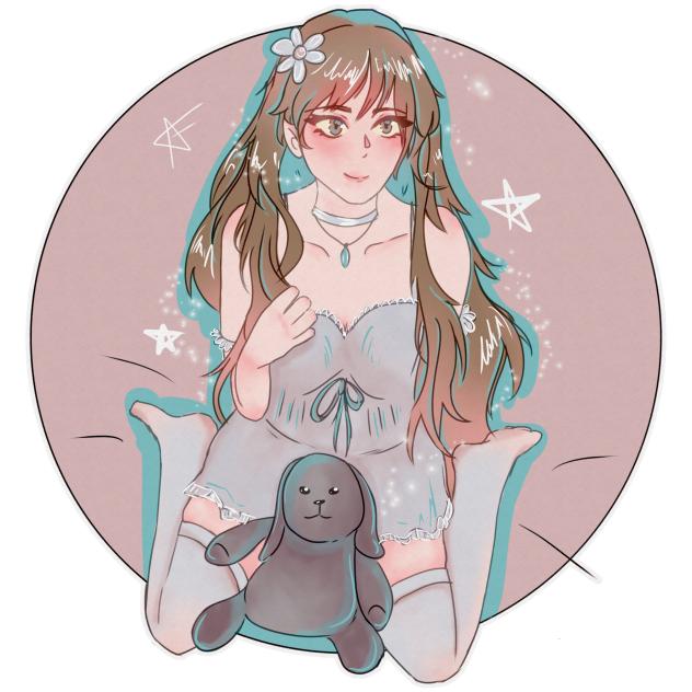 Kawaii girl in a pajama - ibisPaint