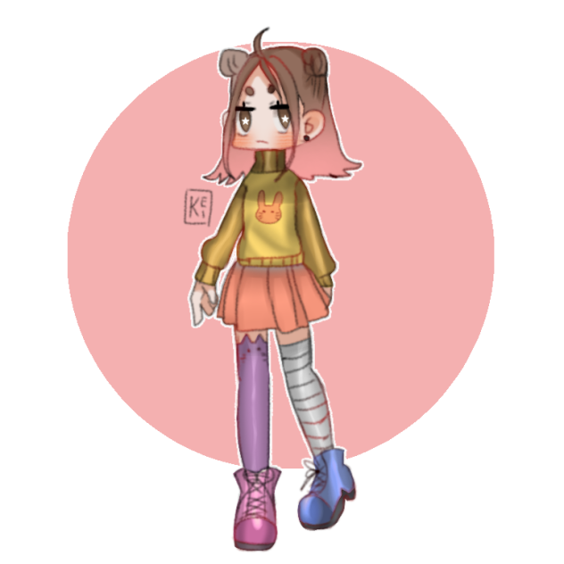 Twin bunned Ryu - ibisPaint